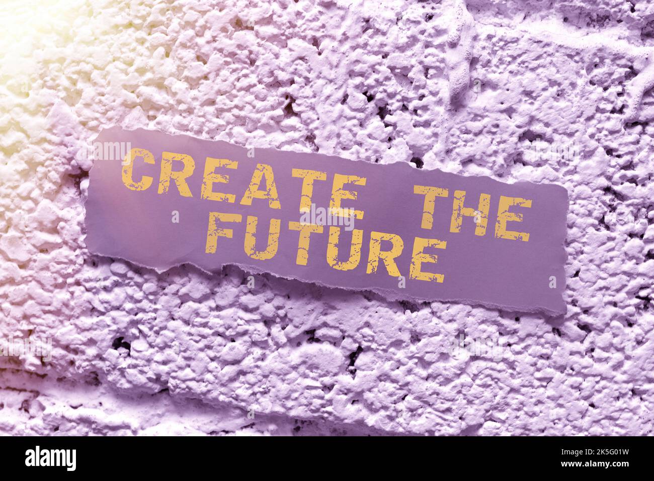 Sign displaying Create The Future. Conceptual photo make an own way ...