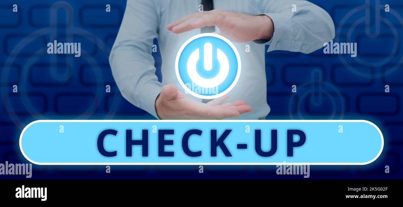 Inspiration showing sign Check Up. Business concept physical medical or ...