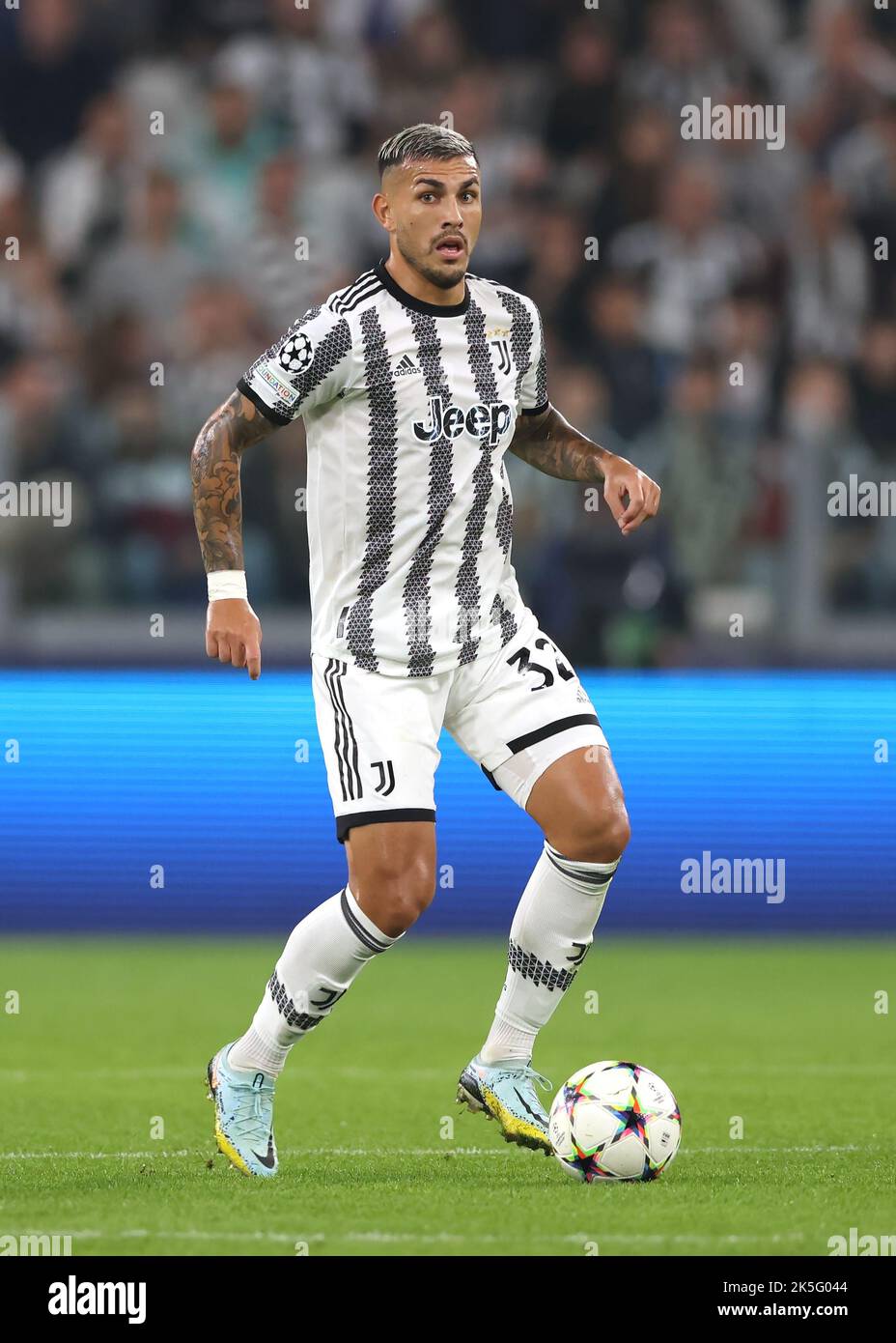 Turin, Italy, 5th October 2022. Leandro Paredes of Juventus during the ...