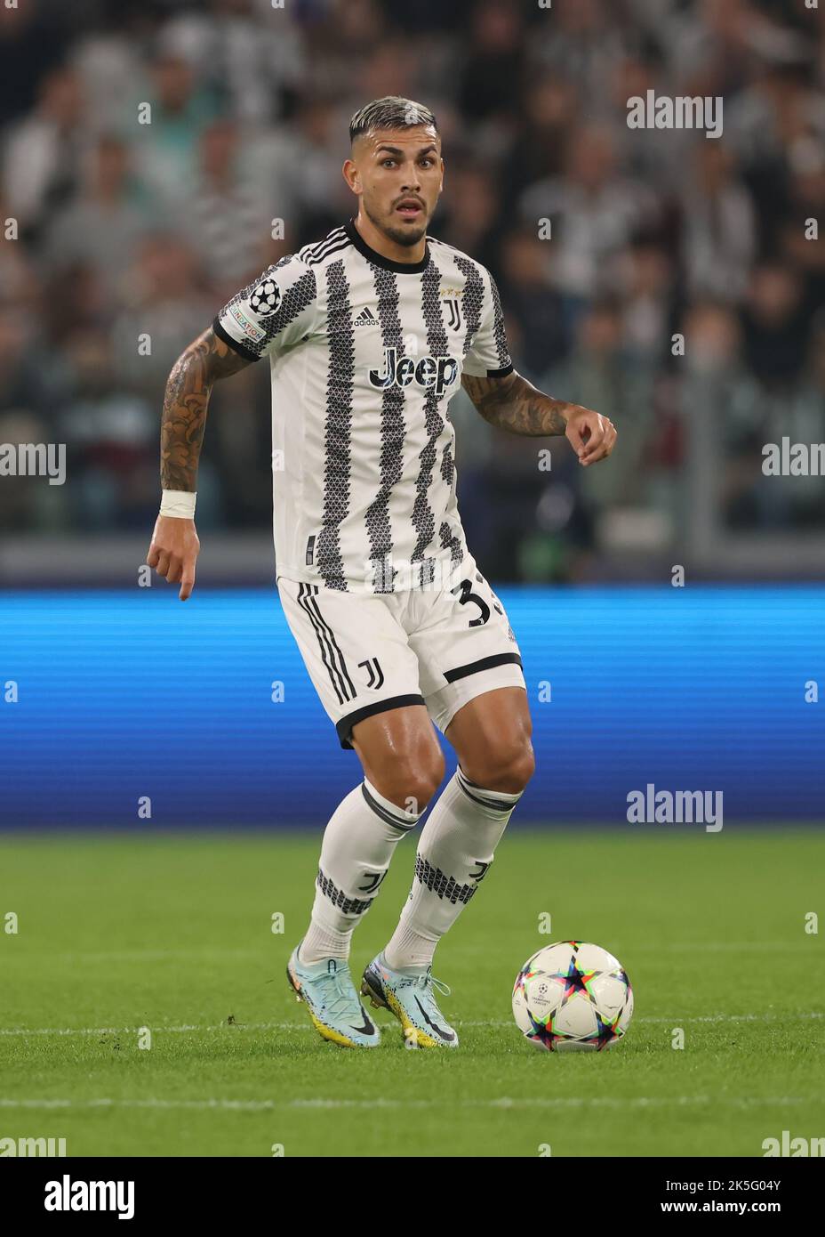 Turin, Italy, 5th October 2022. Leandro Paredes of Juventus during the ...