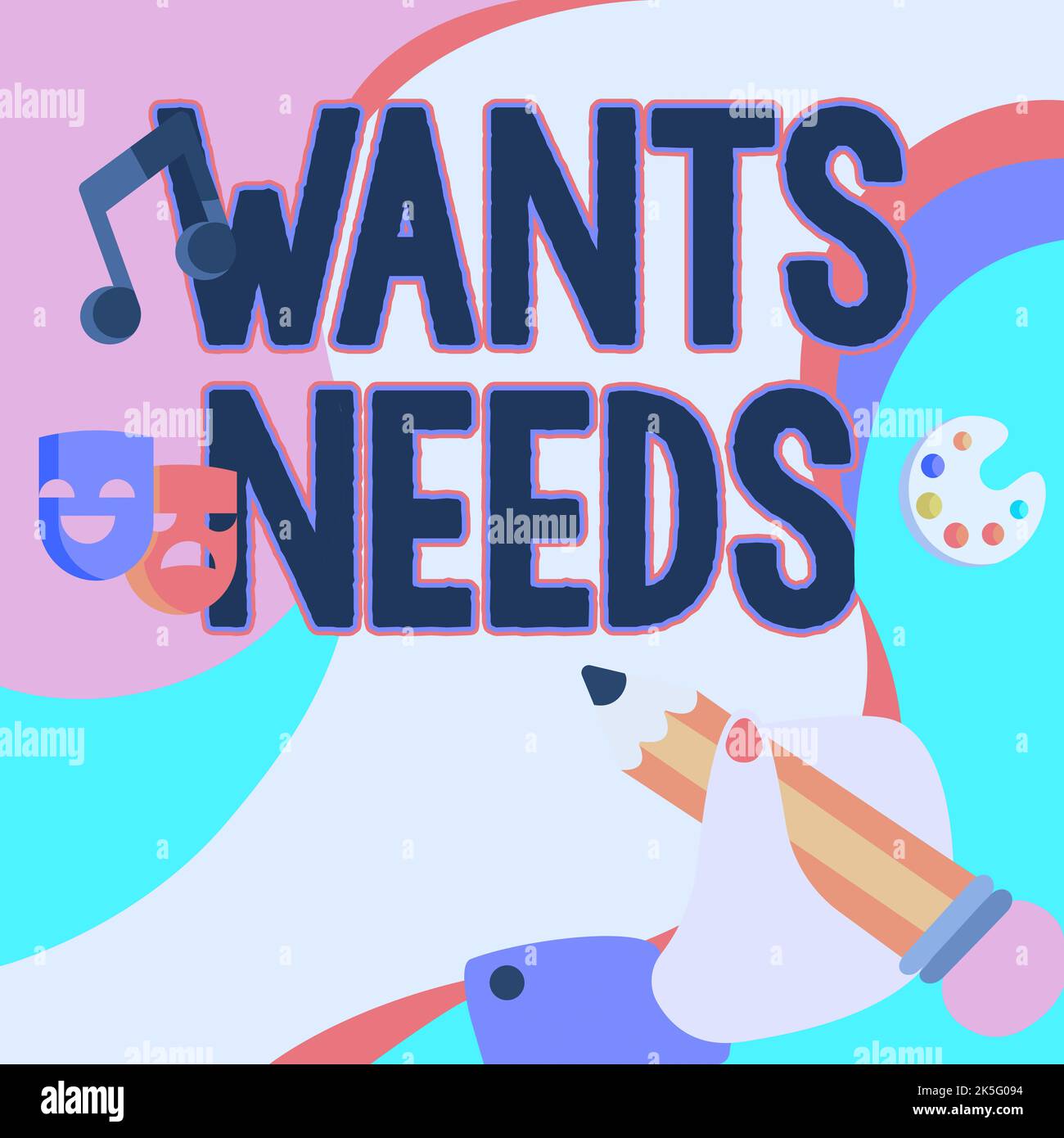 Text sign showing Wants Needs. Business concept to have something ...