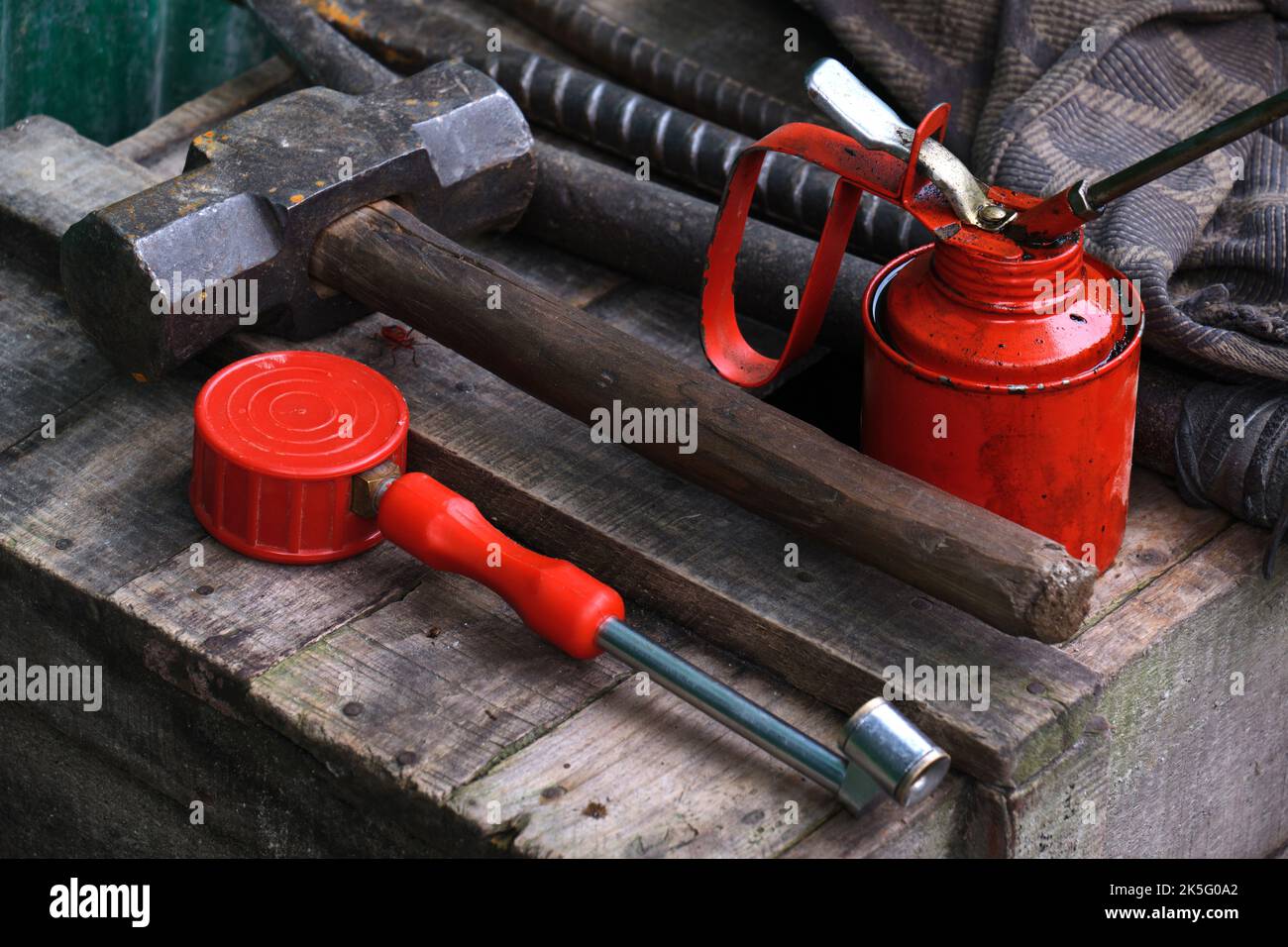 Local Puncture Repair Shop on the streets of the west bengal, Repair ...