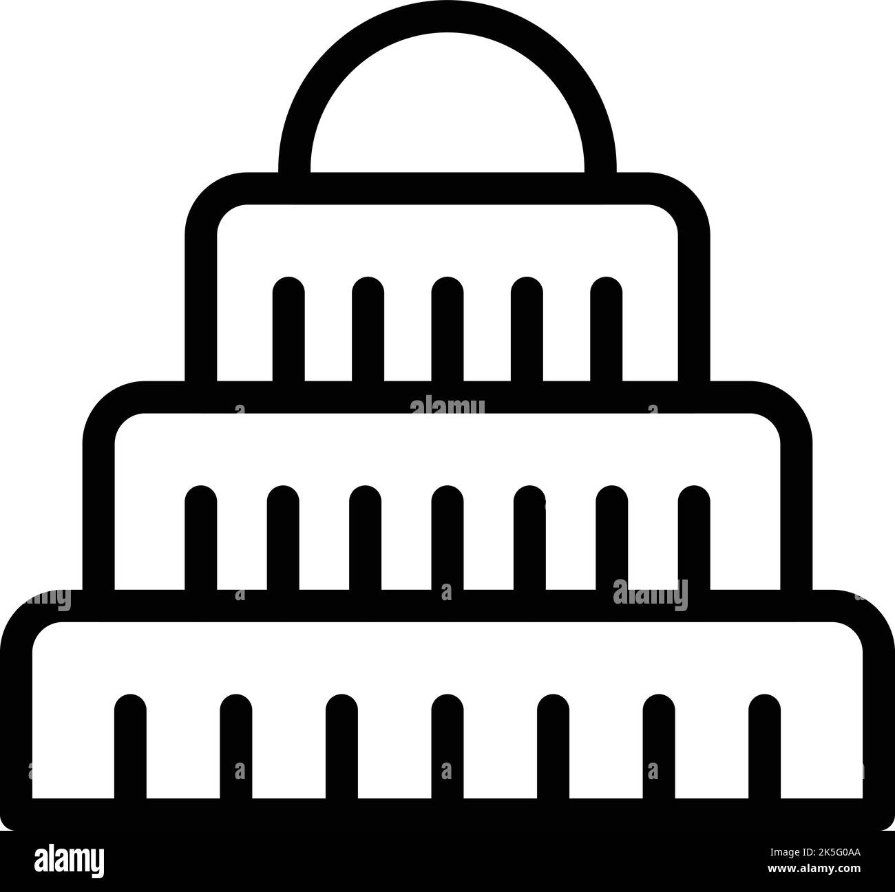 Krakow cathedral icon outline vector. Map polish. Skyline city Stock ...