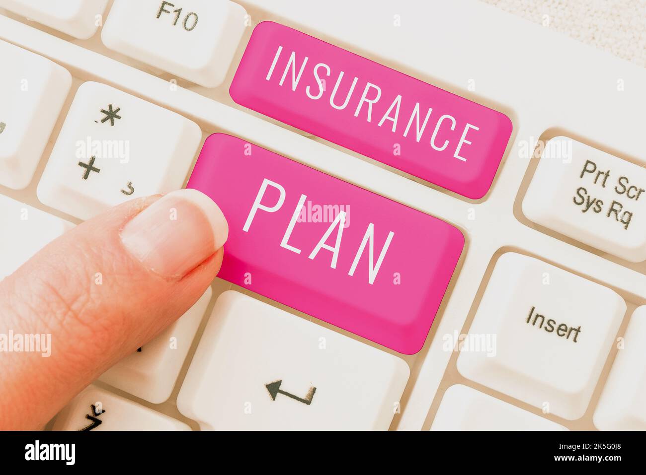 Conceptual display Insurance Plan. Concept meaning includes the risk ...