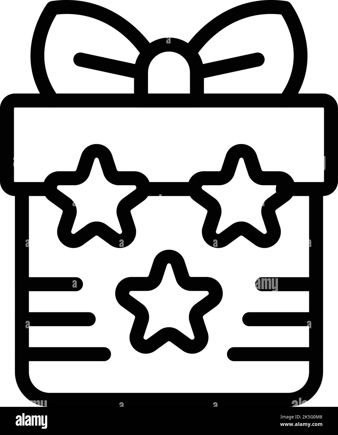 Gift box icon outline vector. Happy delight. Person activity Stock ...