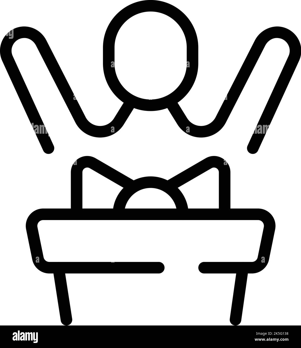 Delight speaker icon outline vector. Face fun. Happy celebrate Stock ...