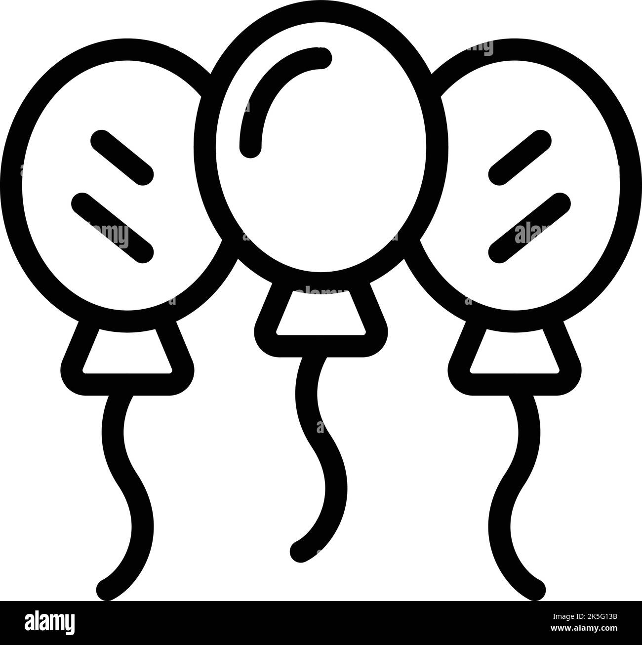 Balloon group icon outline vector. Happy person. Face fun Stock Vector ...