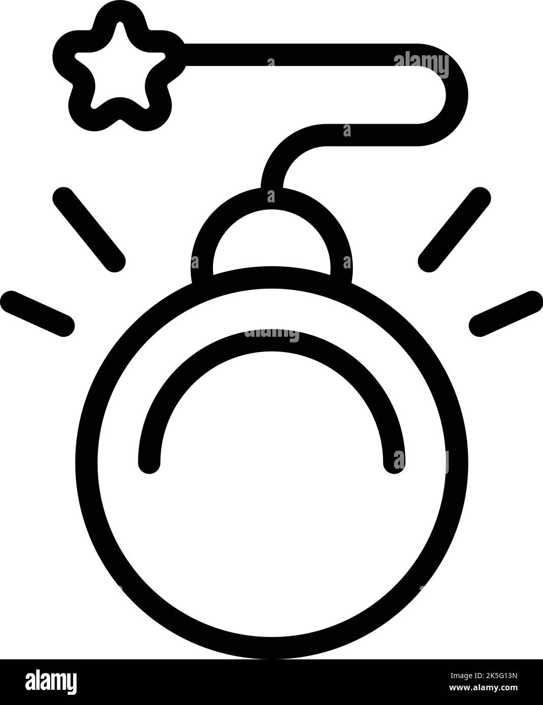Bomb fun icon outline vector. Happy face. Delight person Stock Vector ...