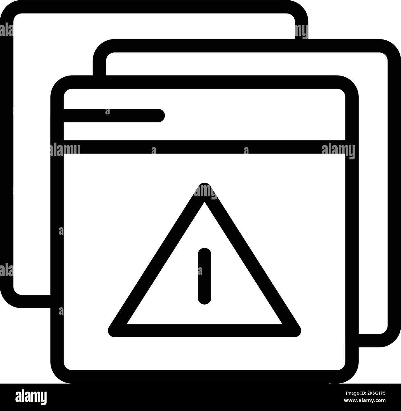 Data Team Icon Outline Vector Code Monitor Web Work Stock Vector