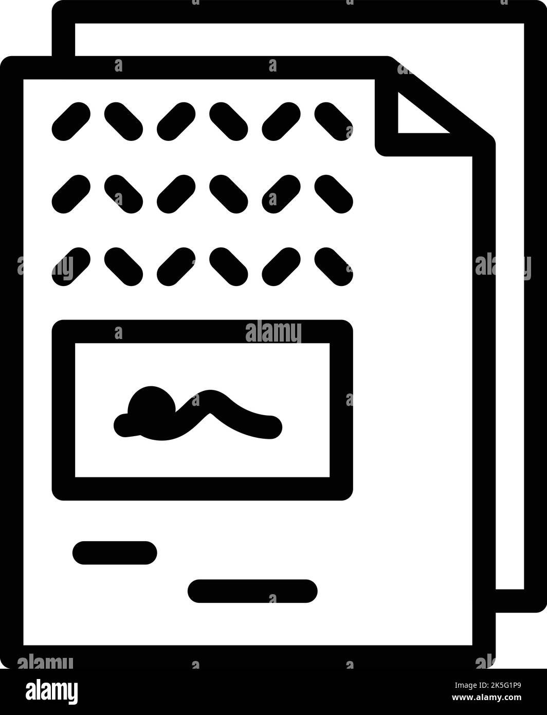 Software paper icon outline vector. Computer process. Web work Stock ...