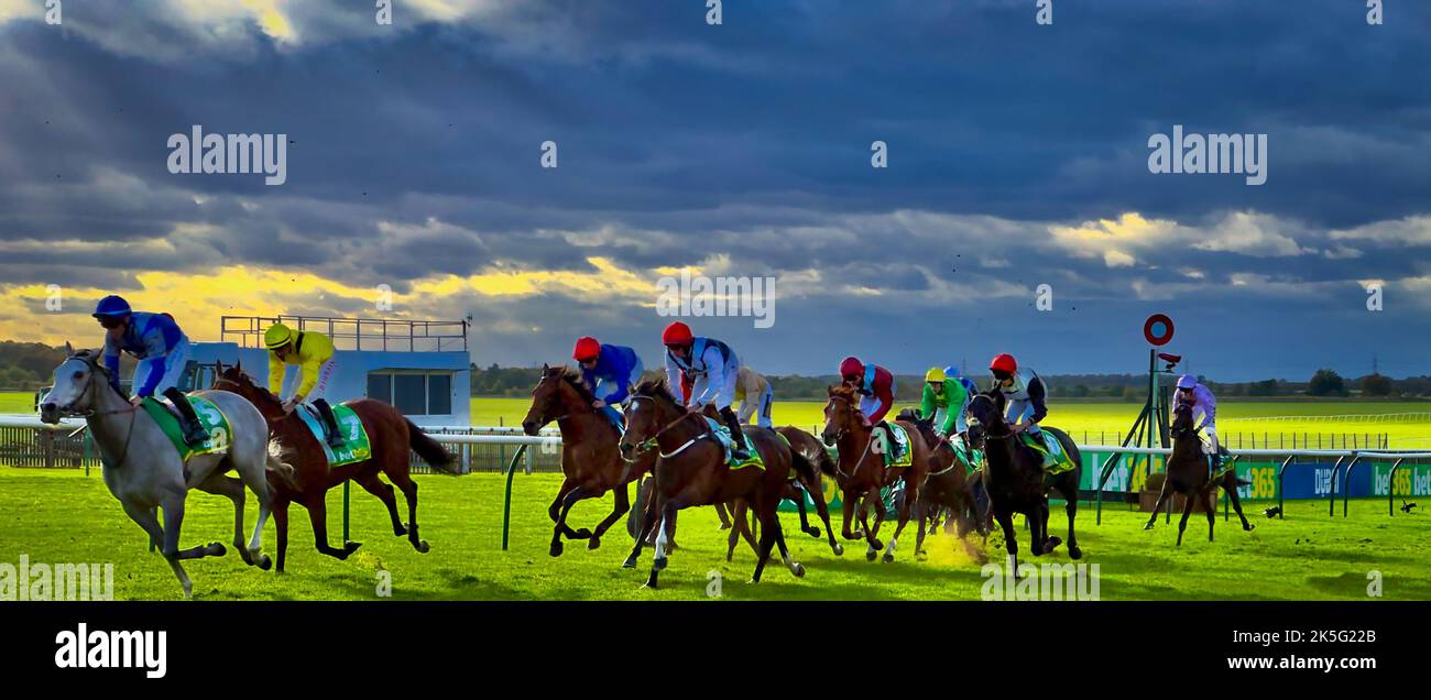 Winning post race hi-res stock photography and images - Alamy
