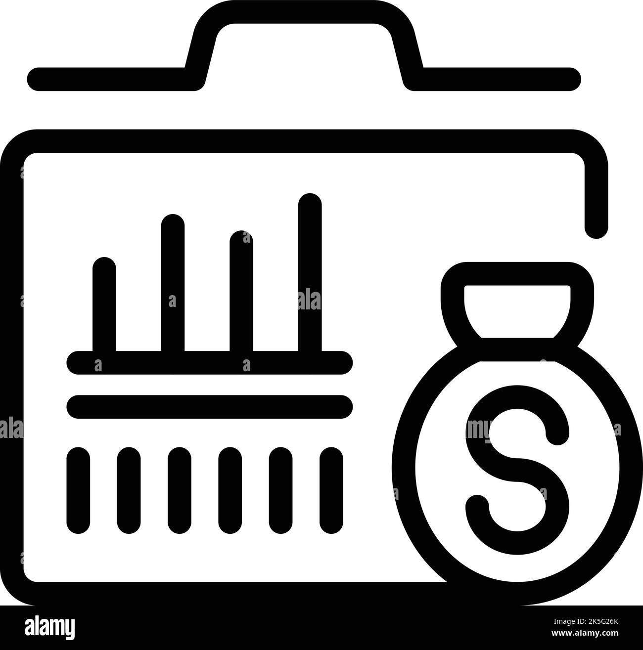 Loan icon outline vector. Small credit. Bank money Stock Vector Image ...