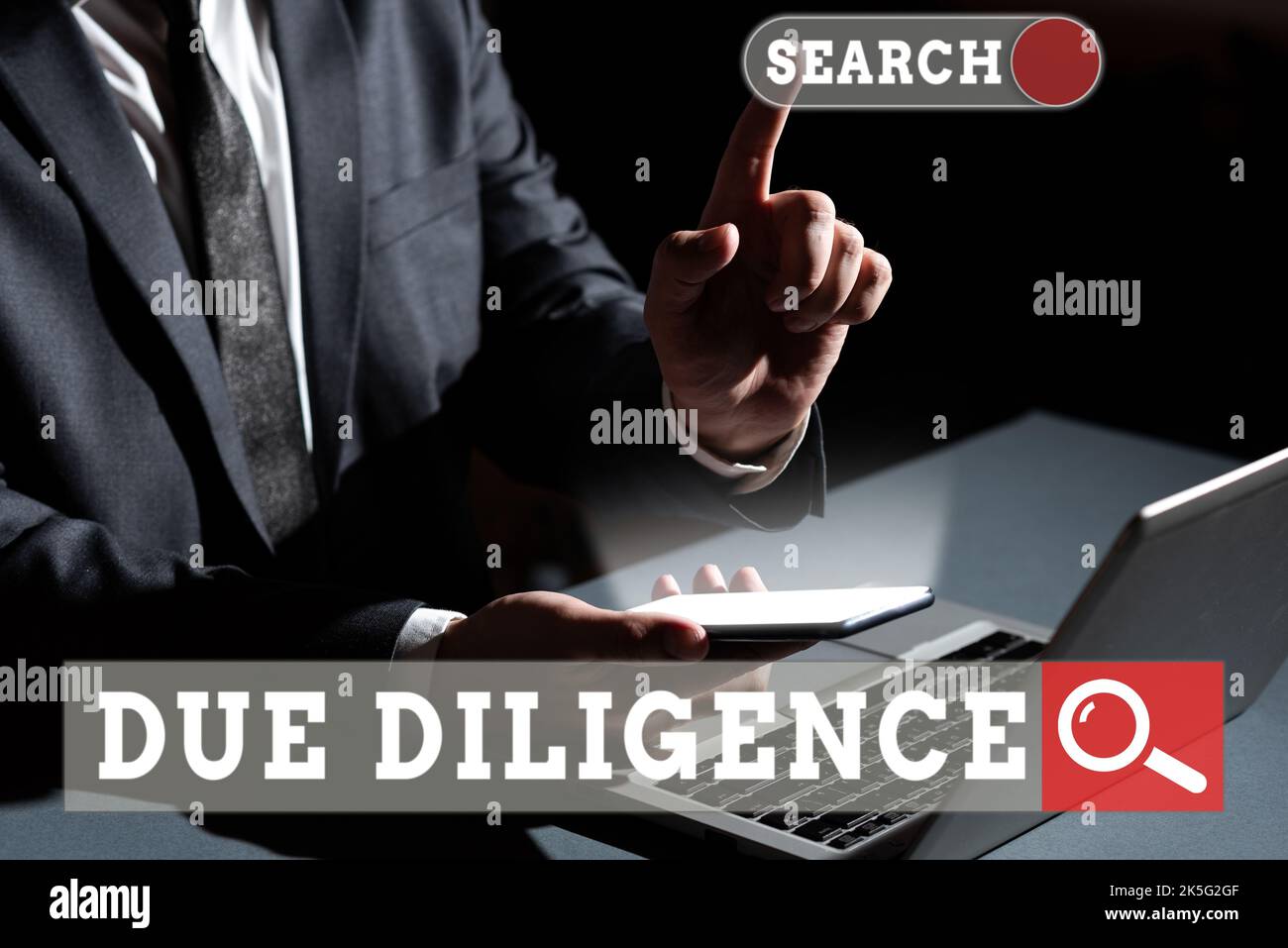 Sign displaying Due Diligence. Word for avoid harming other business ...