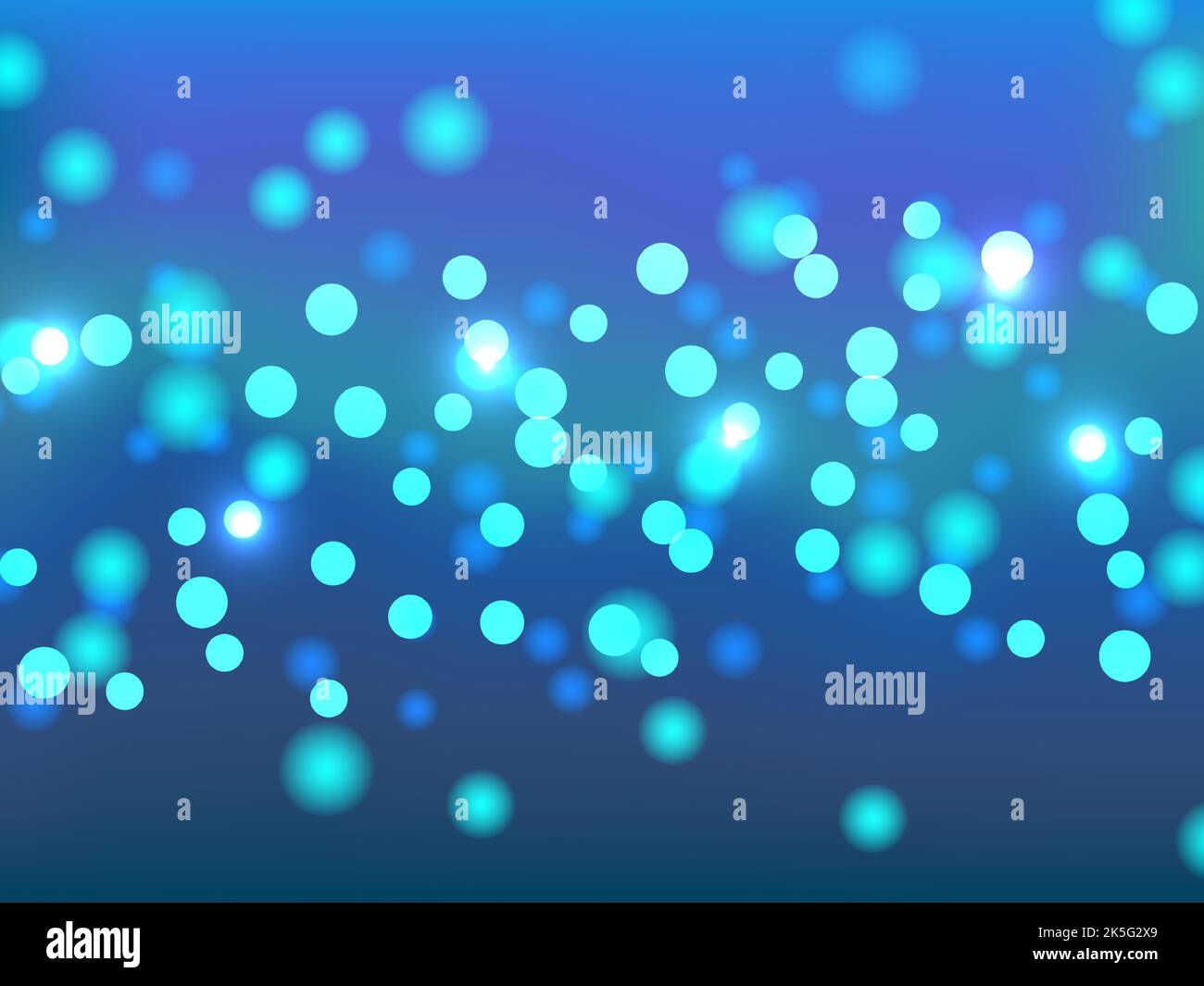 Festive blue bokeh background. Holiday glowing colored lights with sparkles. Blurred bright ...