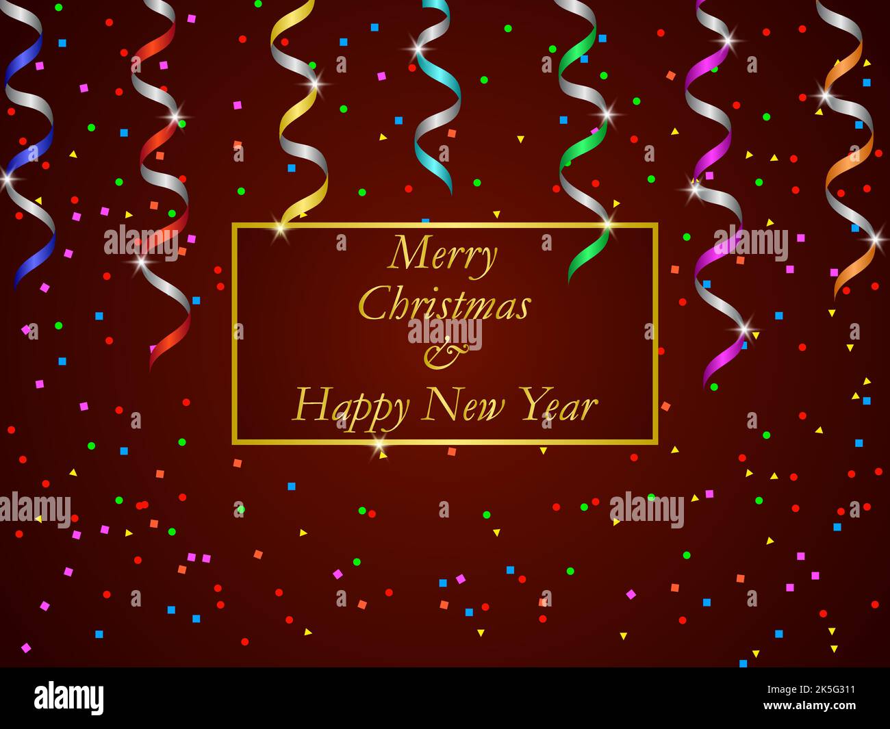 Happy New Year and Christmas holiday background. Red gradient ...