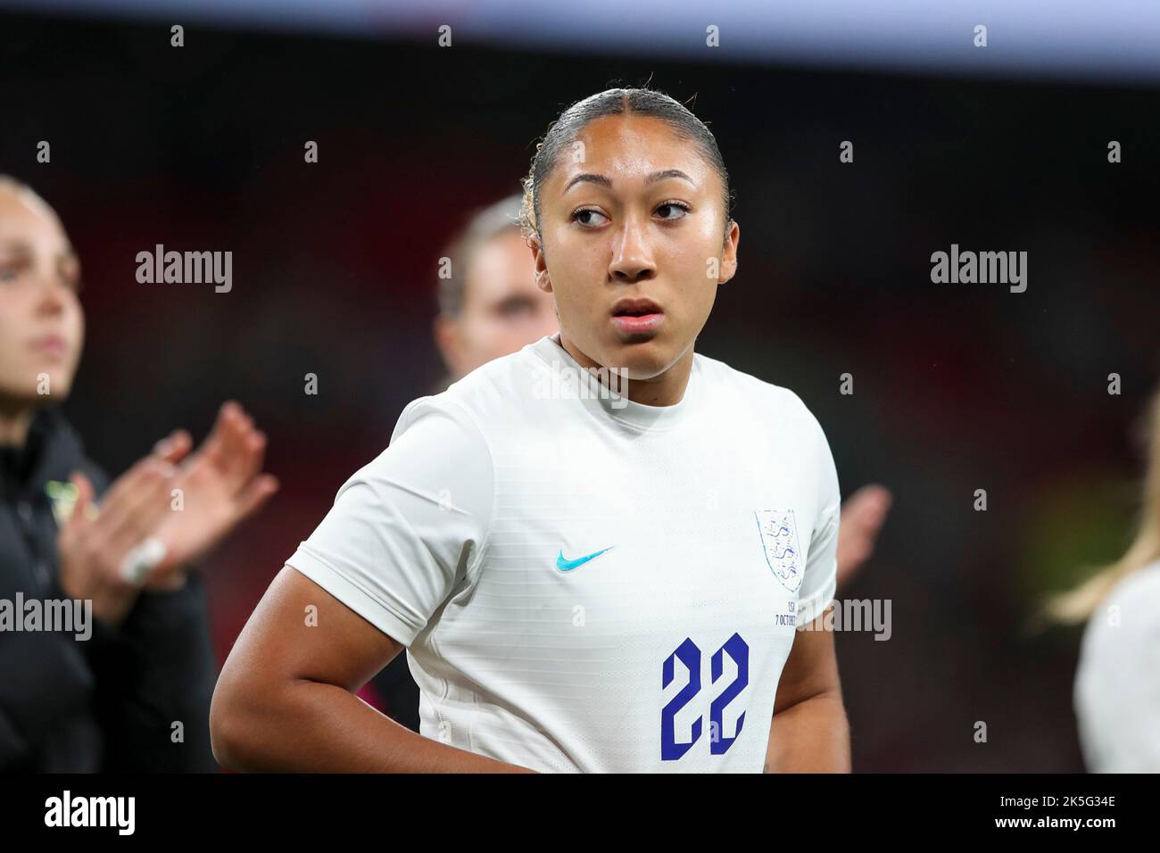 Lauren James of England at the end of the game during the International ...