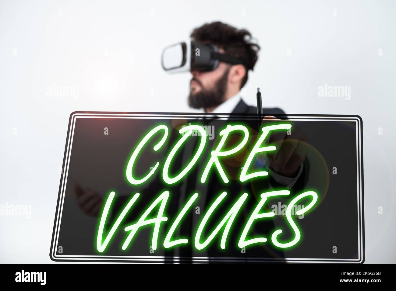 Handwriting text Core Values. Business concept principles which guide ...