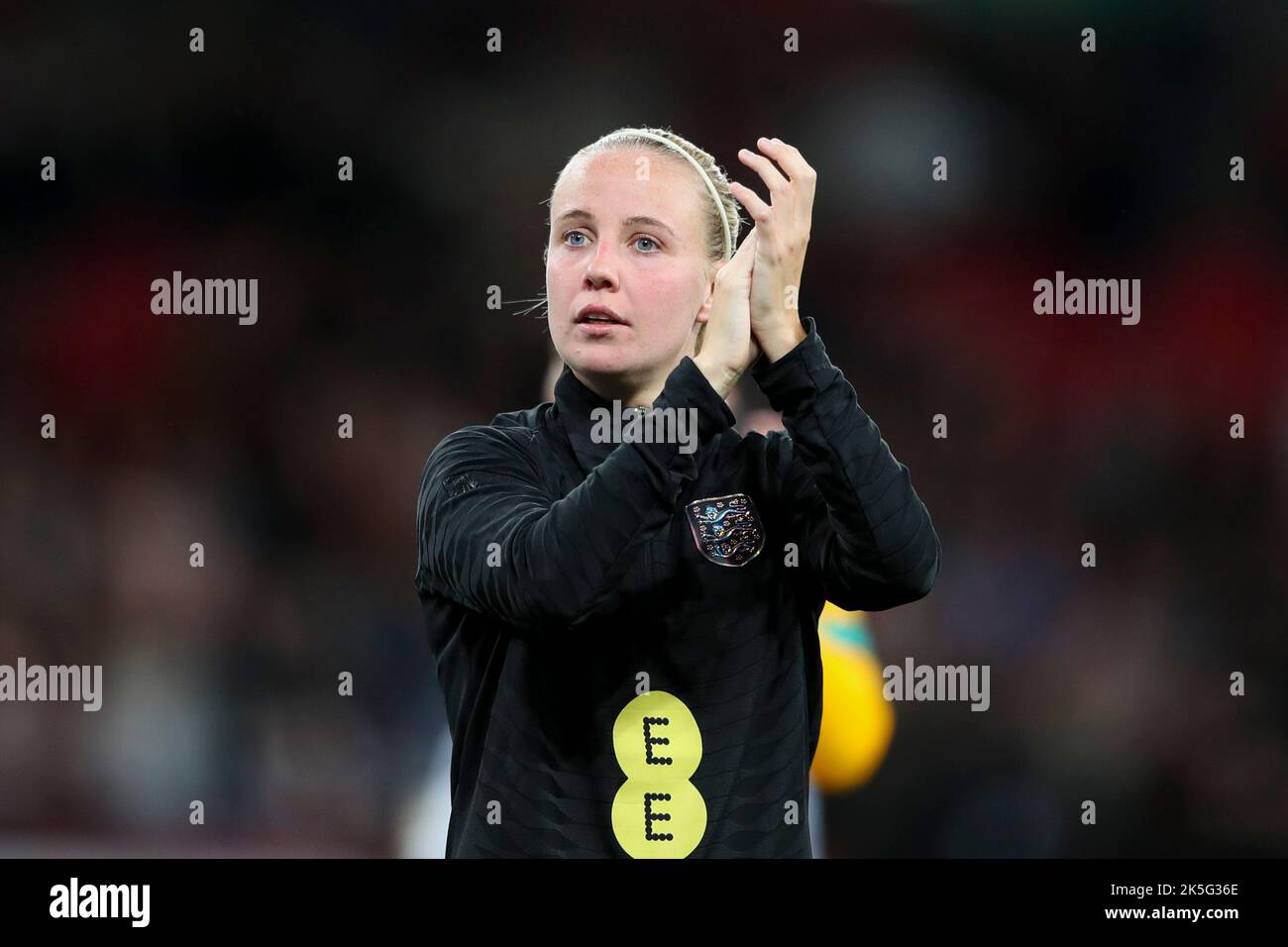 Beth Mead of England thanks the fans during the International Friendly ...