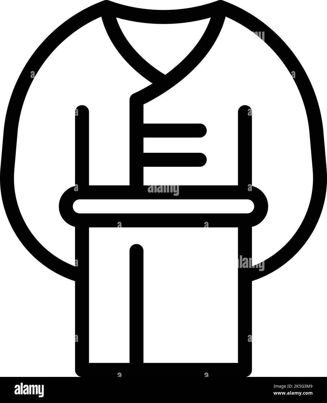 Japan cloth icon outline vector. Samurai travel. Tower temple Stock ...