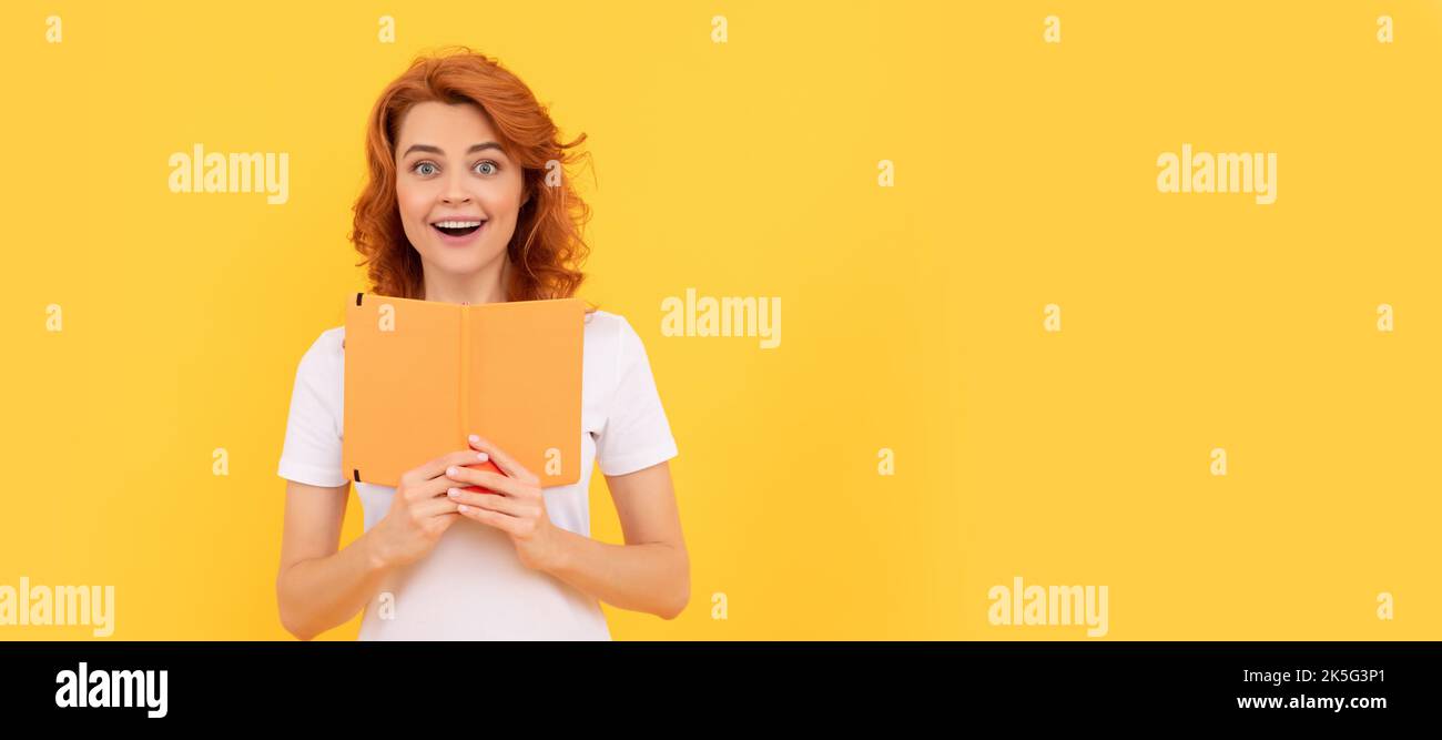 Student or female teacher with book. education and knowledge. woman ...