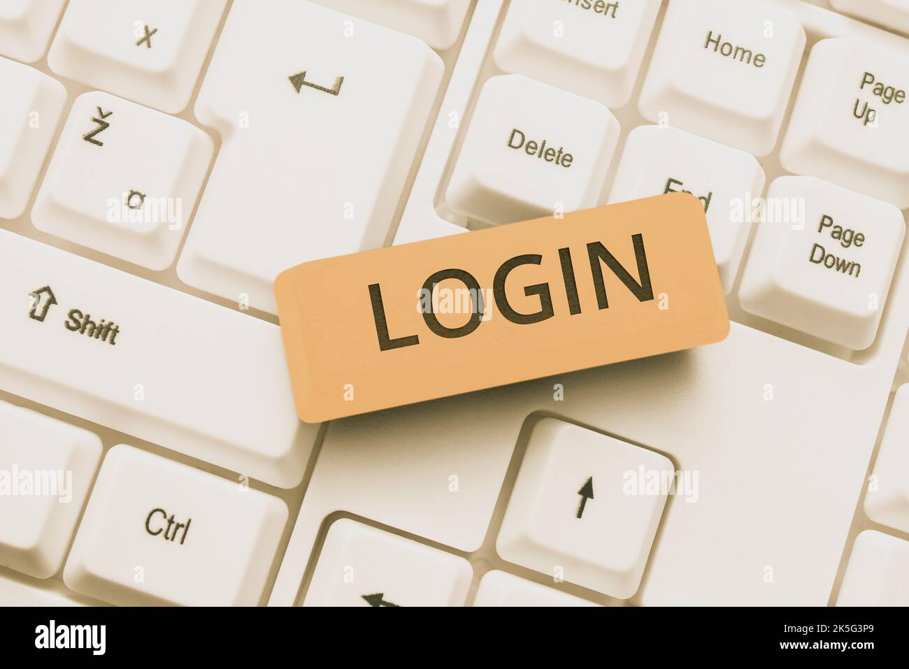 Text showing inspiration Login. Business idea process by which an ...