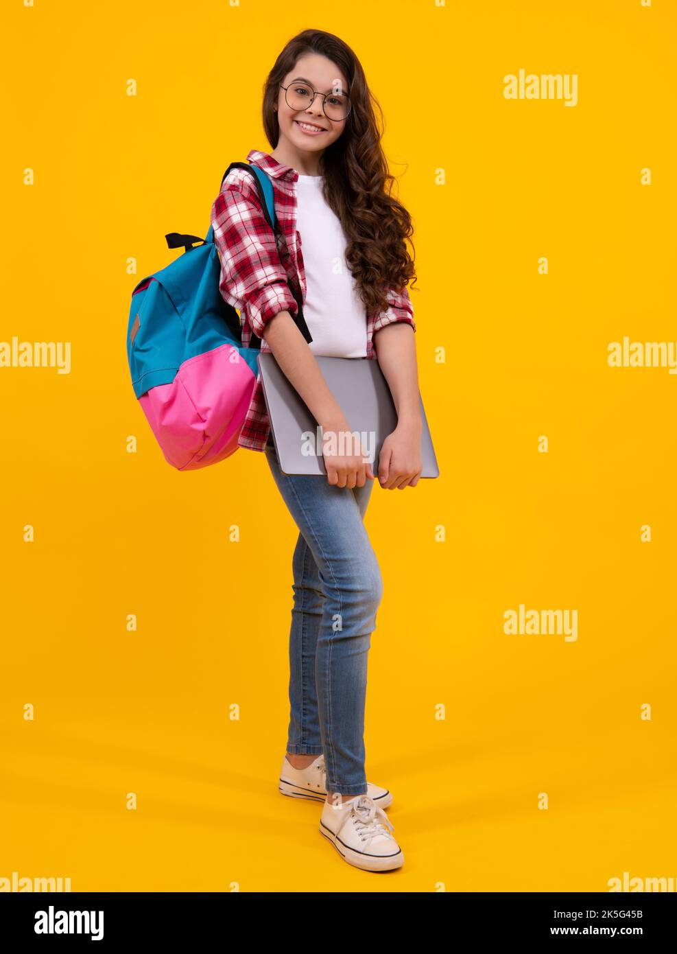 School child. Distance learning online distance education, studying ...