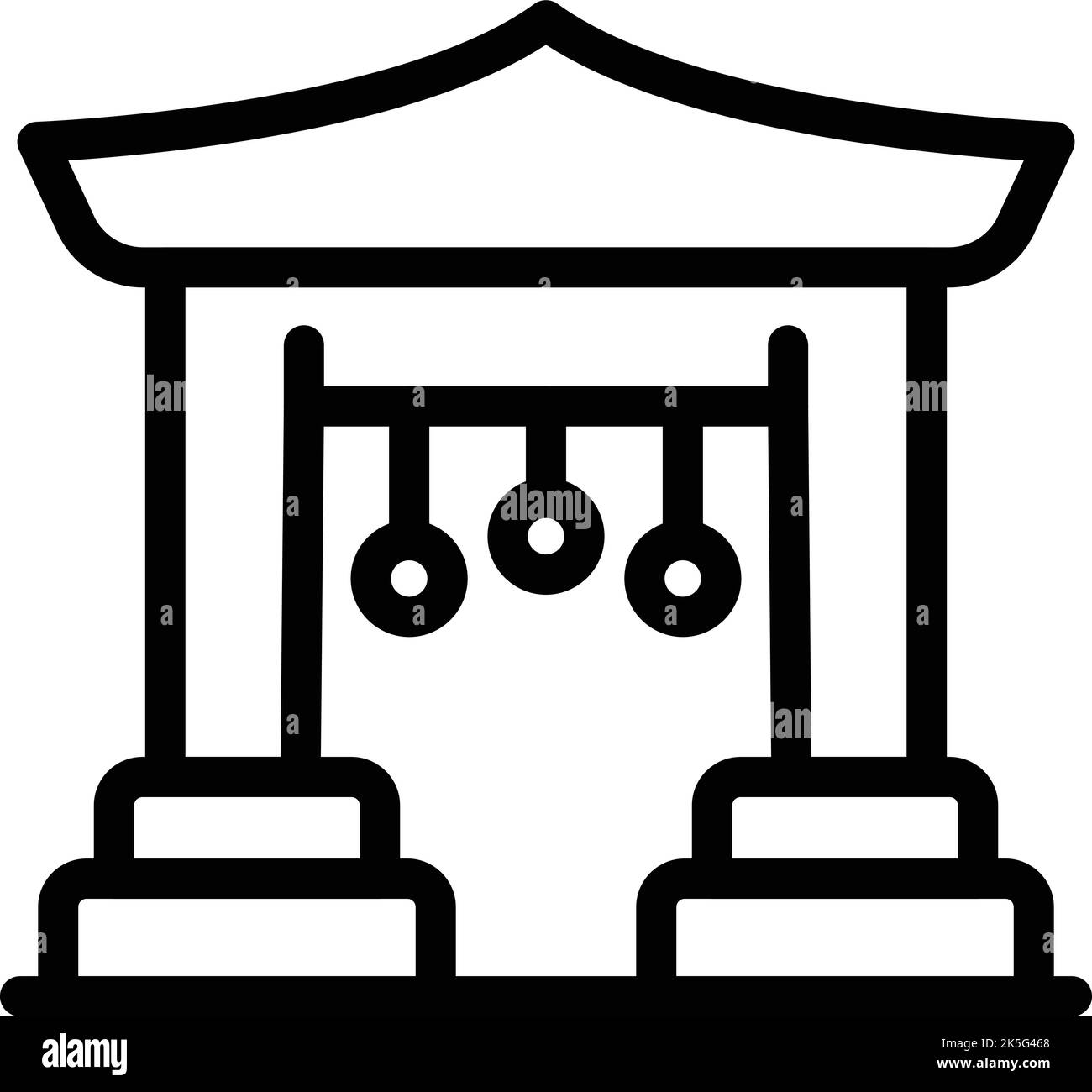 Cityscape arch icon outline vector. City kyoto. Ancient map Stock ...
