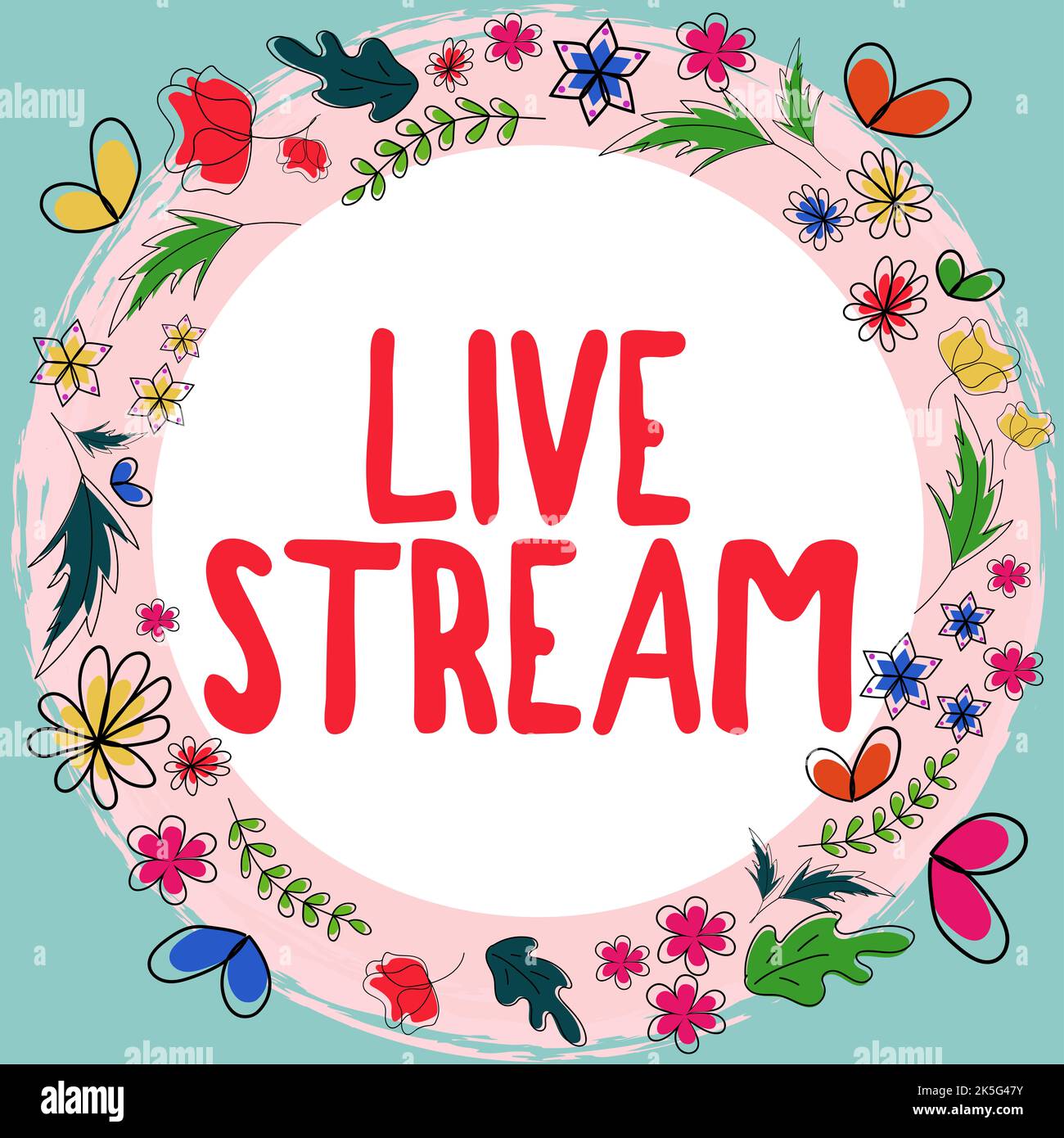 Sign displaying Live Stream. Conceptual photo to broadcast a video or ...