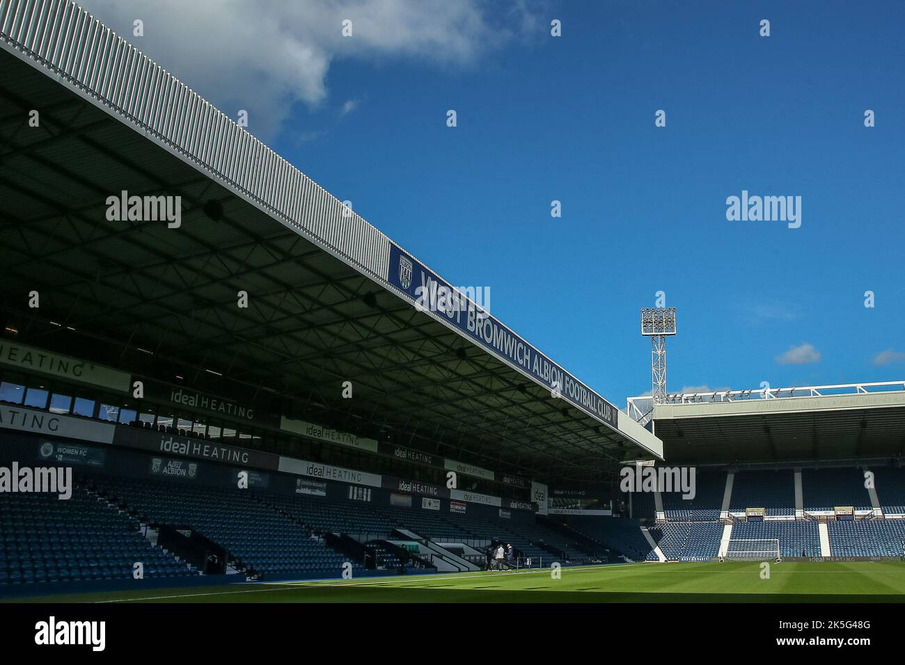 West Bromwich, UK. 08th Oct, 2022. General view inside of The Hawthorns ...