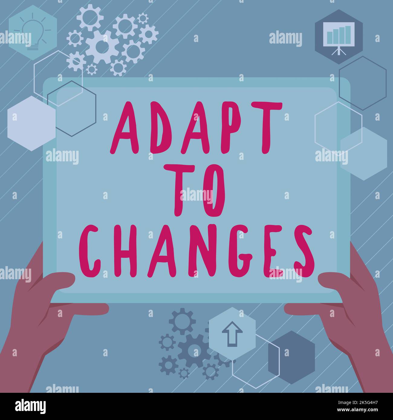 Inspiration showing sign Adapt To Changes. Word Written on Embrace new ...