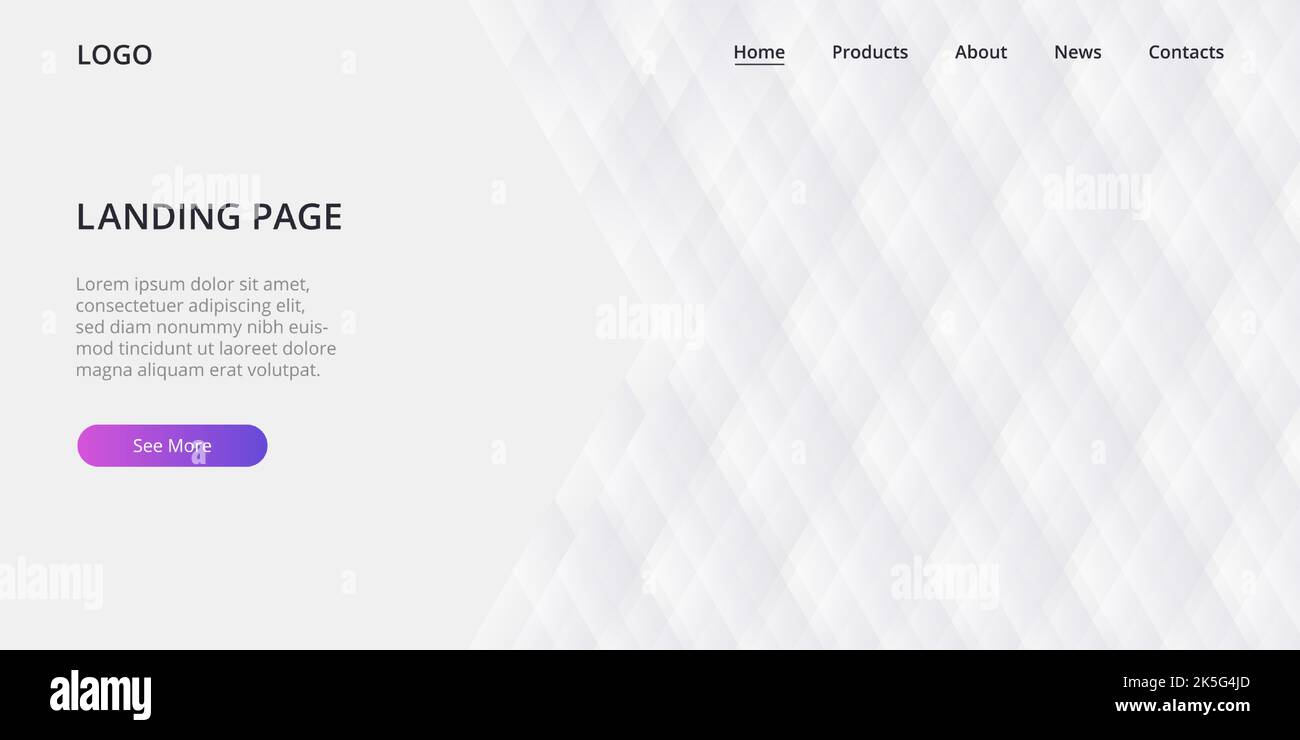 White landing page website template design. Vector illustration concept ... White landing page website template design. Vector illustration concept ...