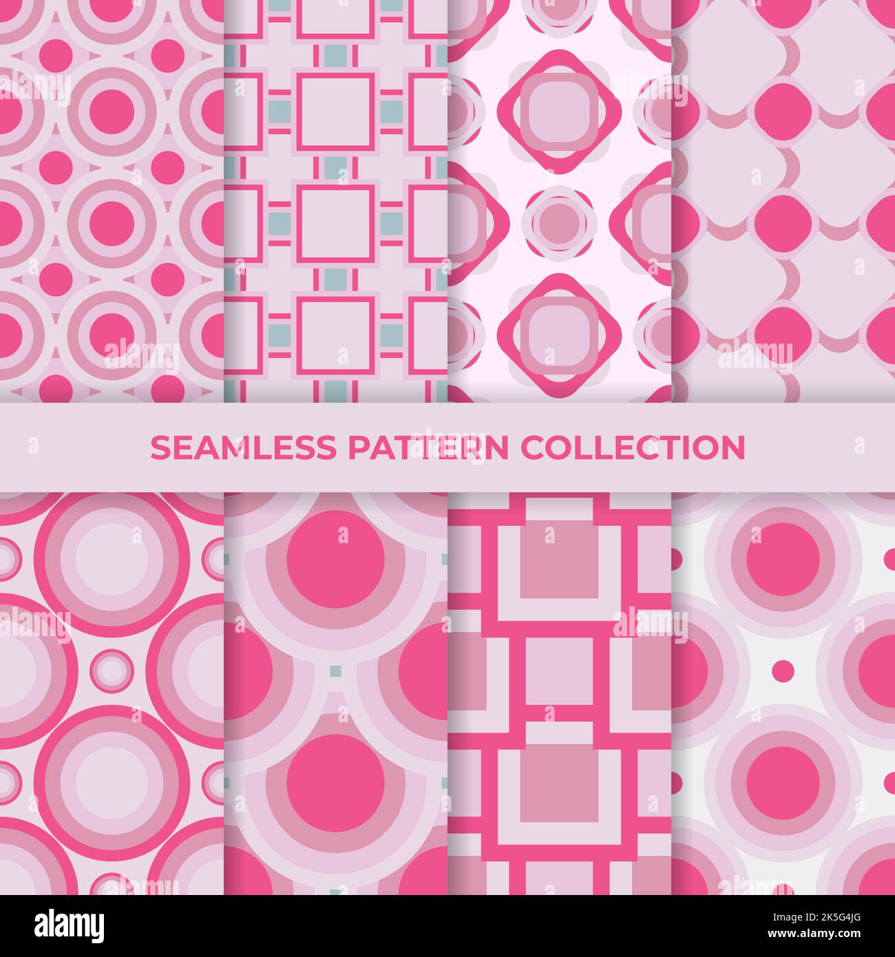 Baby girl seamless patterns set. Pink pastel seamless pattern texture ...
