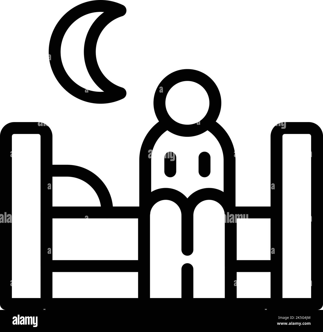 Person insomnia icon outline vector. Adult dream. Sleep stress Stock ...