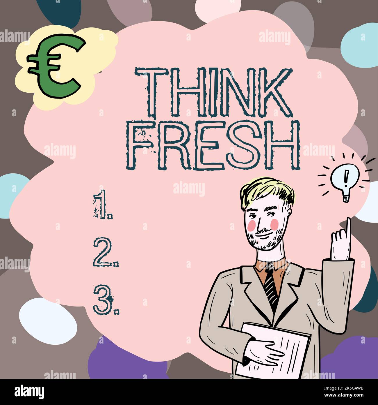 Sign displaying Think Fresh. Conceptual photo a new perspective of ...