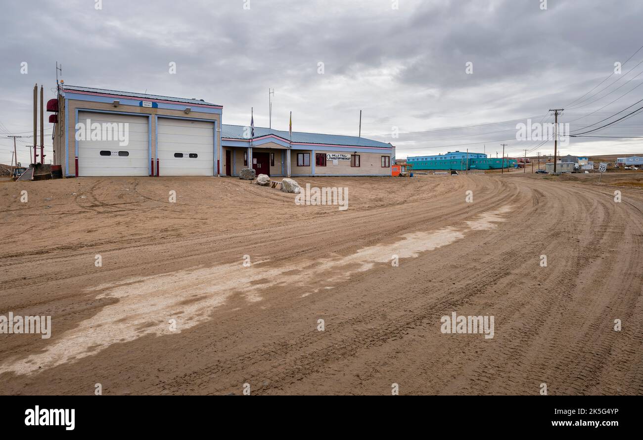 Pond Inlet, Nunavut, Canada – September 04, 2022: Exterior view of the ...