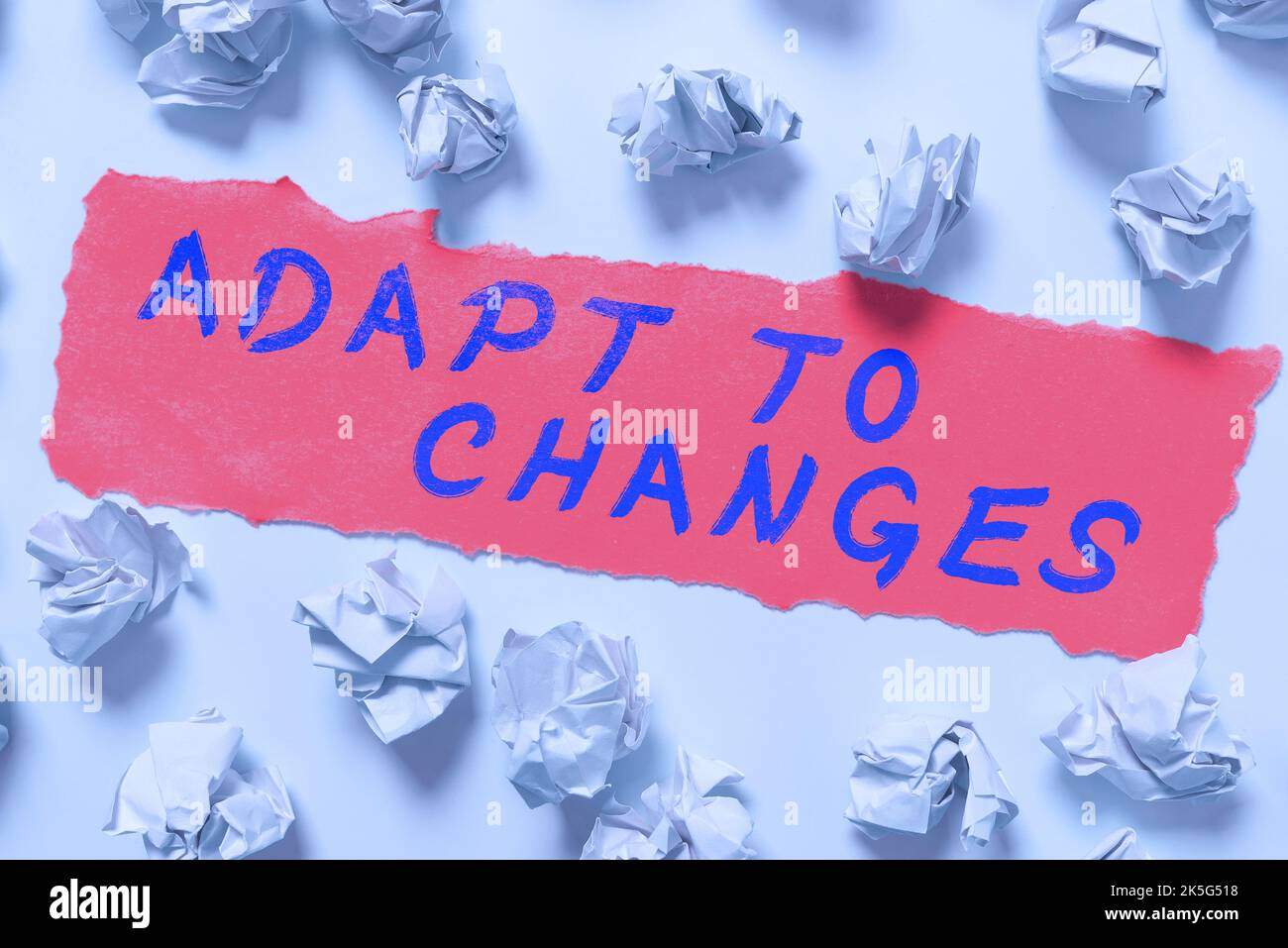 Hand writing sign Adapt To Changes. Concept meaning Embrace new ...