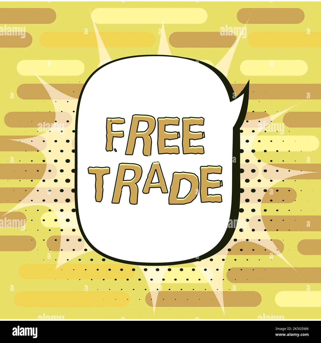 Text caption presenting Free Trade. Business approach The ability to ...