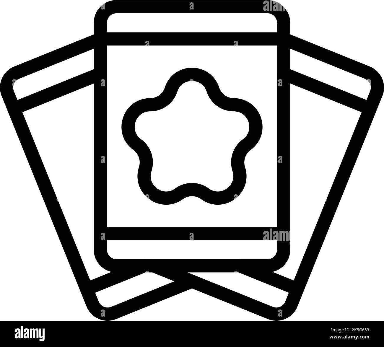 Trick cards icon outline vector. Magic hat. Wand show Stock Vector ...