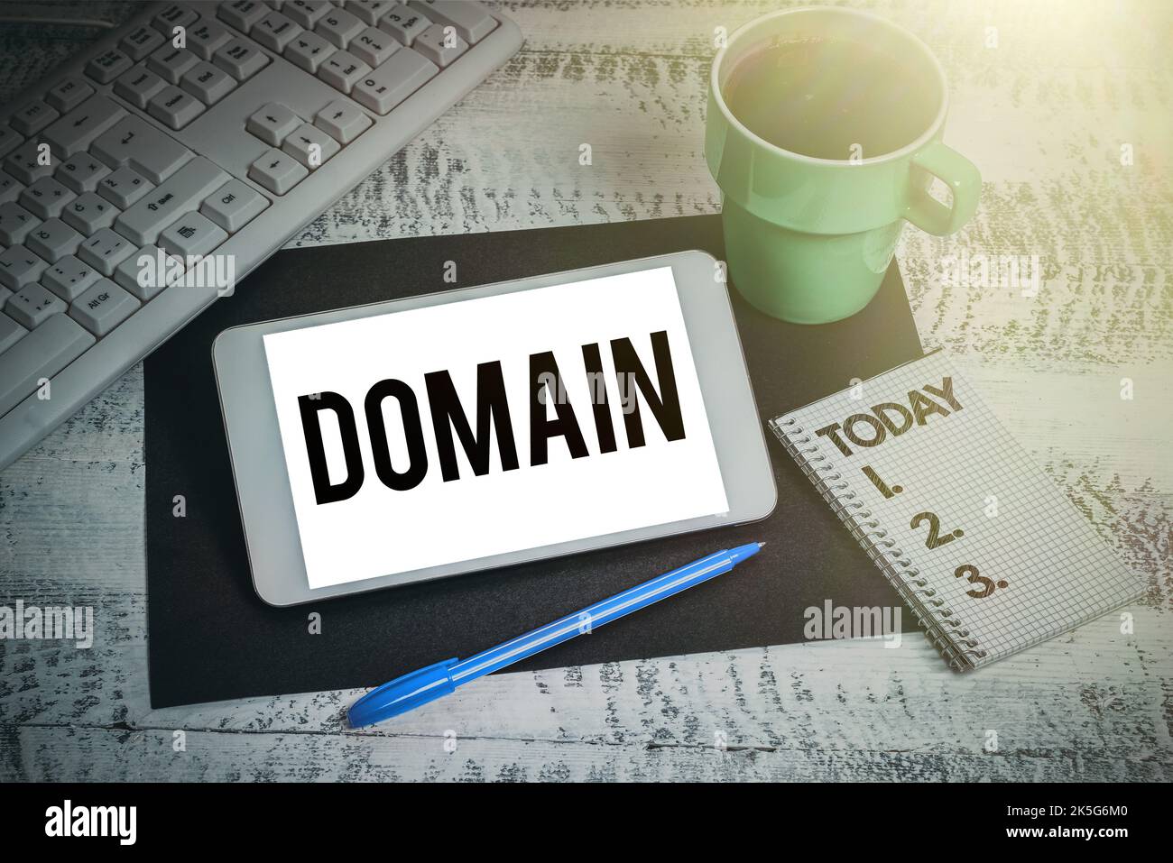 Text showing inspiration Domain. Business concept identification string ...