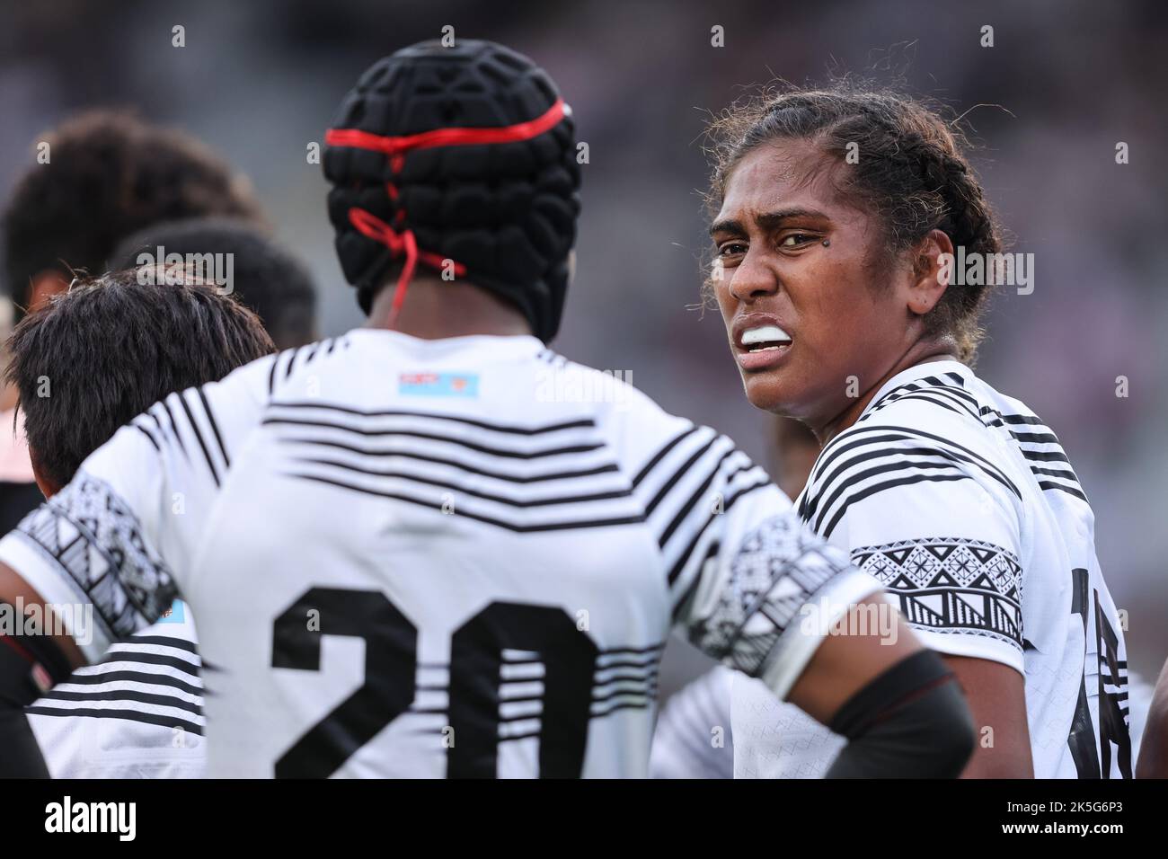 Bitila Tawake of Fiji during the Women's Rugby World Cup match England ...