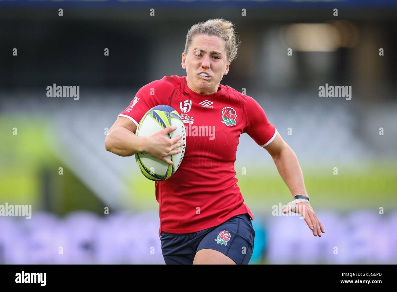 Claudia MacDonald of England during the Women's Rugby World Cup match ...