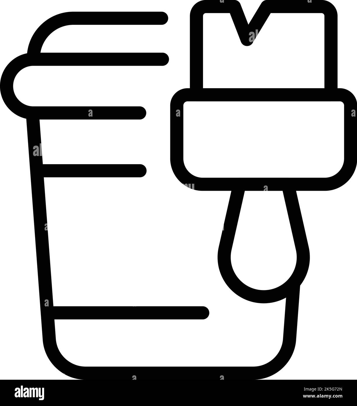 Tile tool icon outline vector. Cement surface. Stone design Stock ...