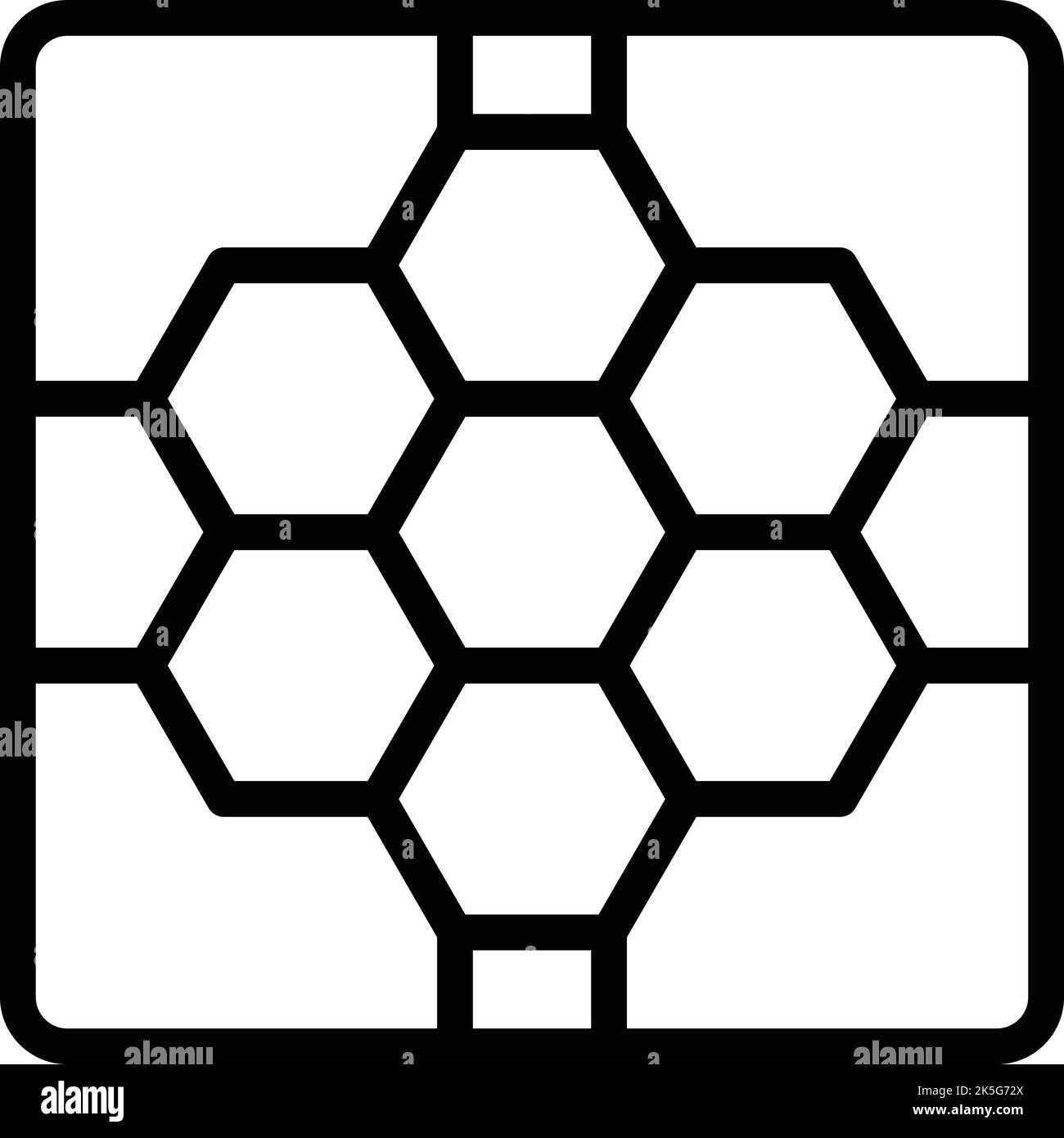 Patio tile icon outline vector. Surface element. Cement stone Stock ...