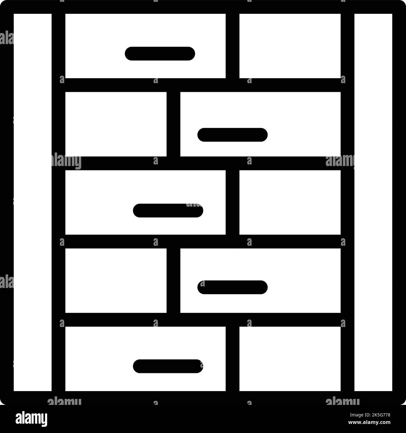 Brick wall icon outline vector. House material. Mosaic texture Stock ...