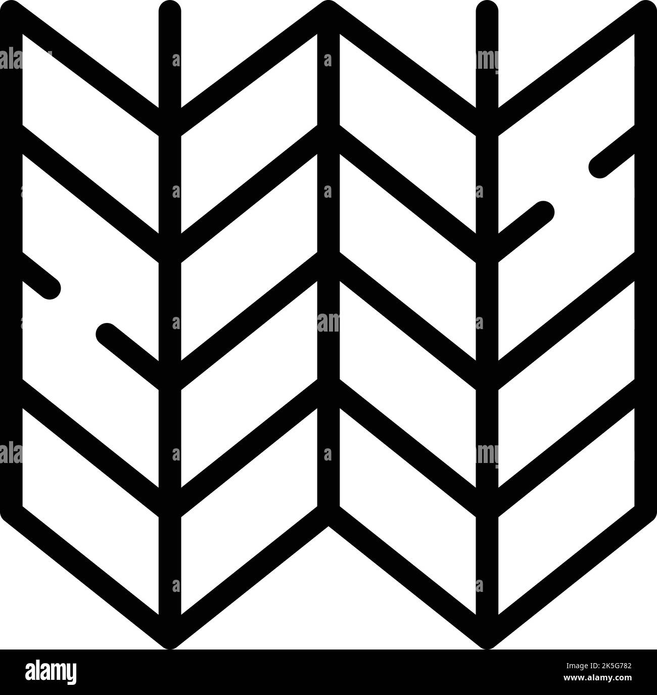 Ceramic tiles icon outline vector. Marble element. Ceiling carpet Stock ...