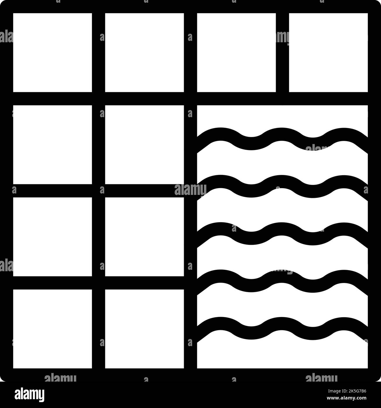Wall bath tiles icon outline vector. Cement stone. House wood Stock ...