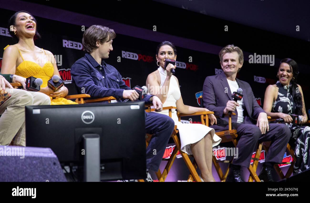 New York, USA. 07th Oct, 2022. Cast members Amazon's Lord of Rings ...