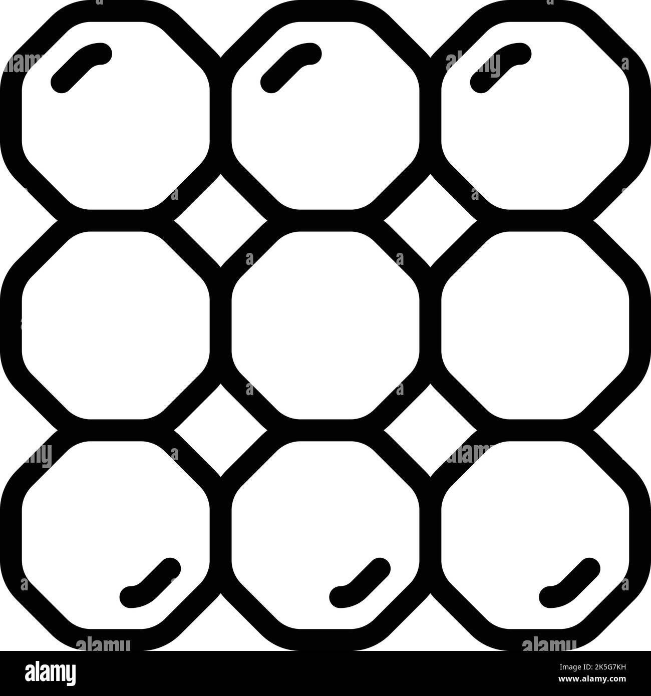 Mosaic icon outline vector. Tile floor. Construction surface Stock ...