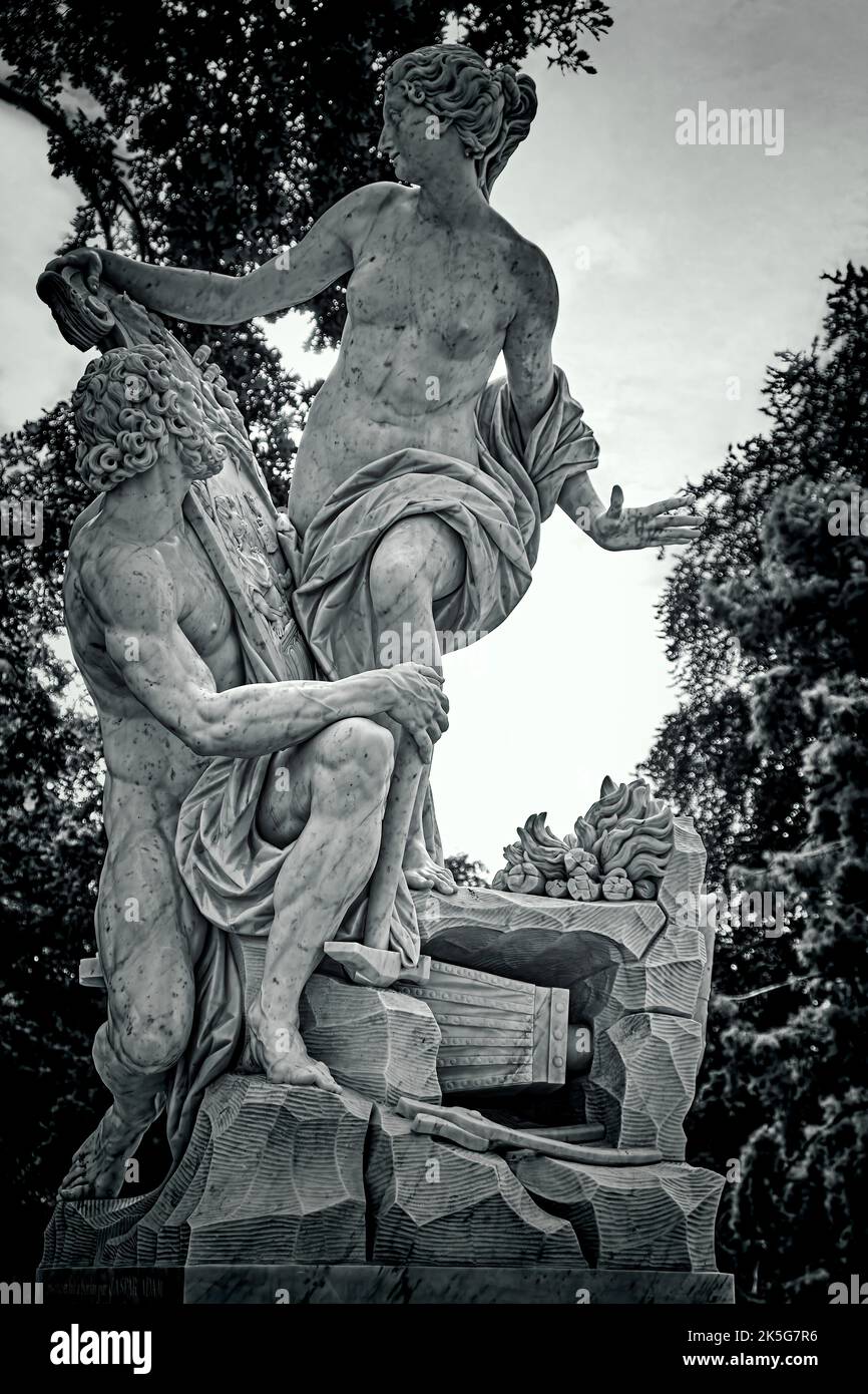 Venus contemplating the shield forged by Vulcan for Aeneas, figural ...