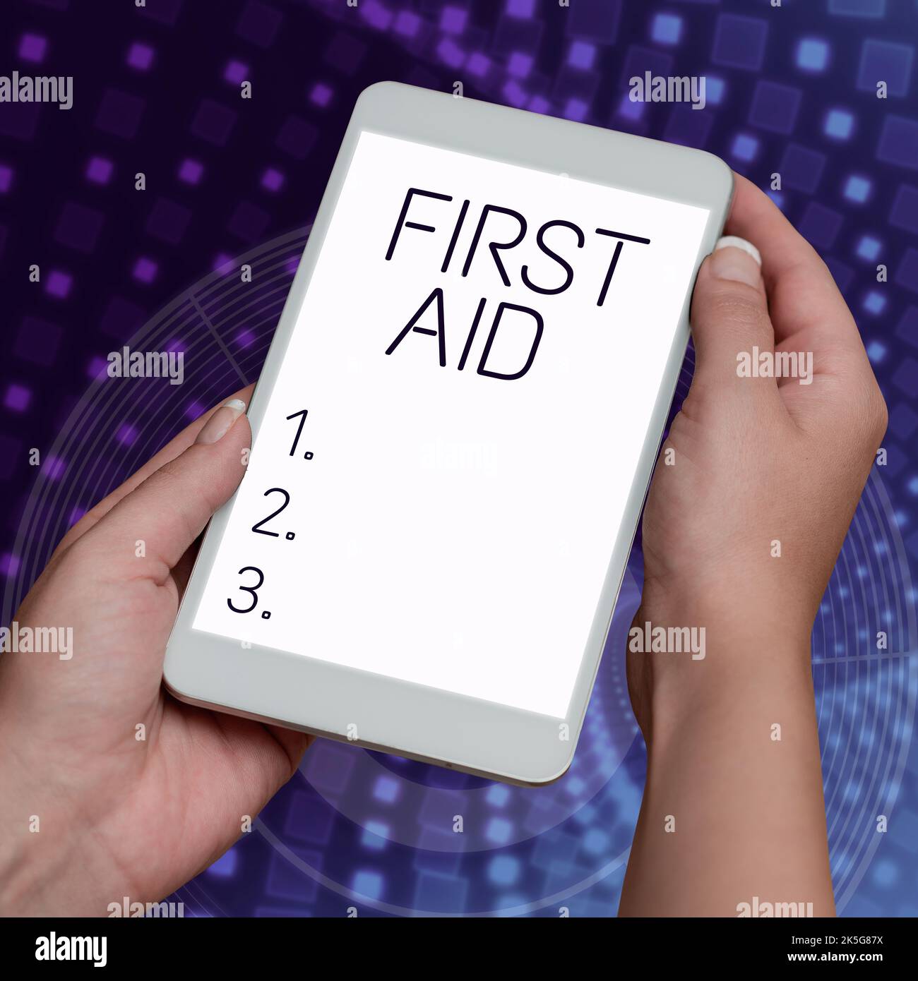 Writing displaying text First Aid. Business showcase Practise of ...